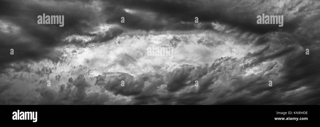 dramatic clouds, panorama Stock Photo - Alamy