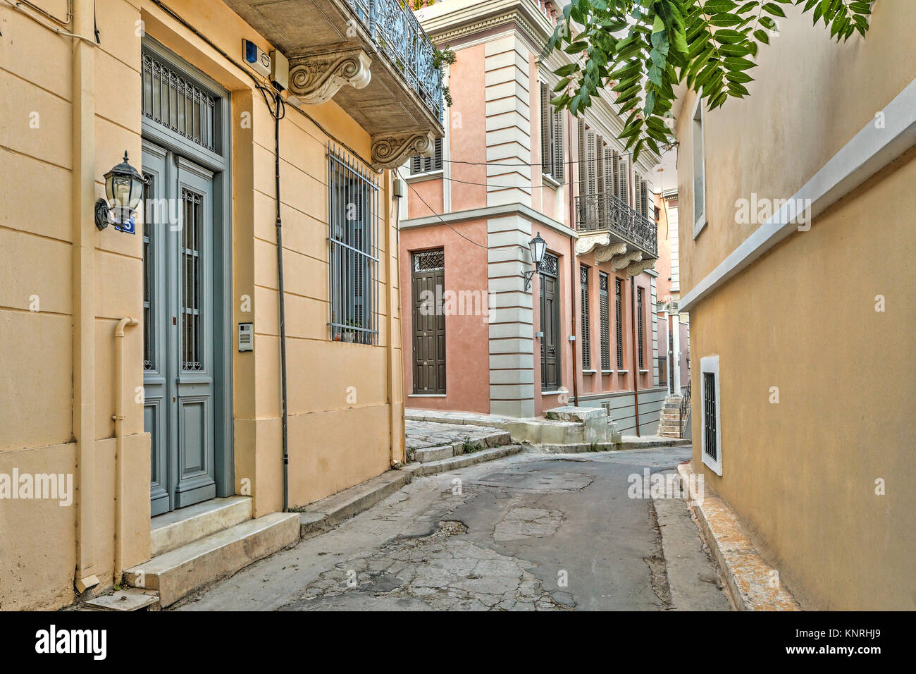 The picturesque buildings of Plaka in Athens, Greece Stock Photo - Alamy