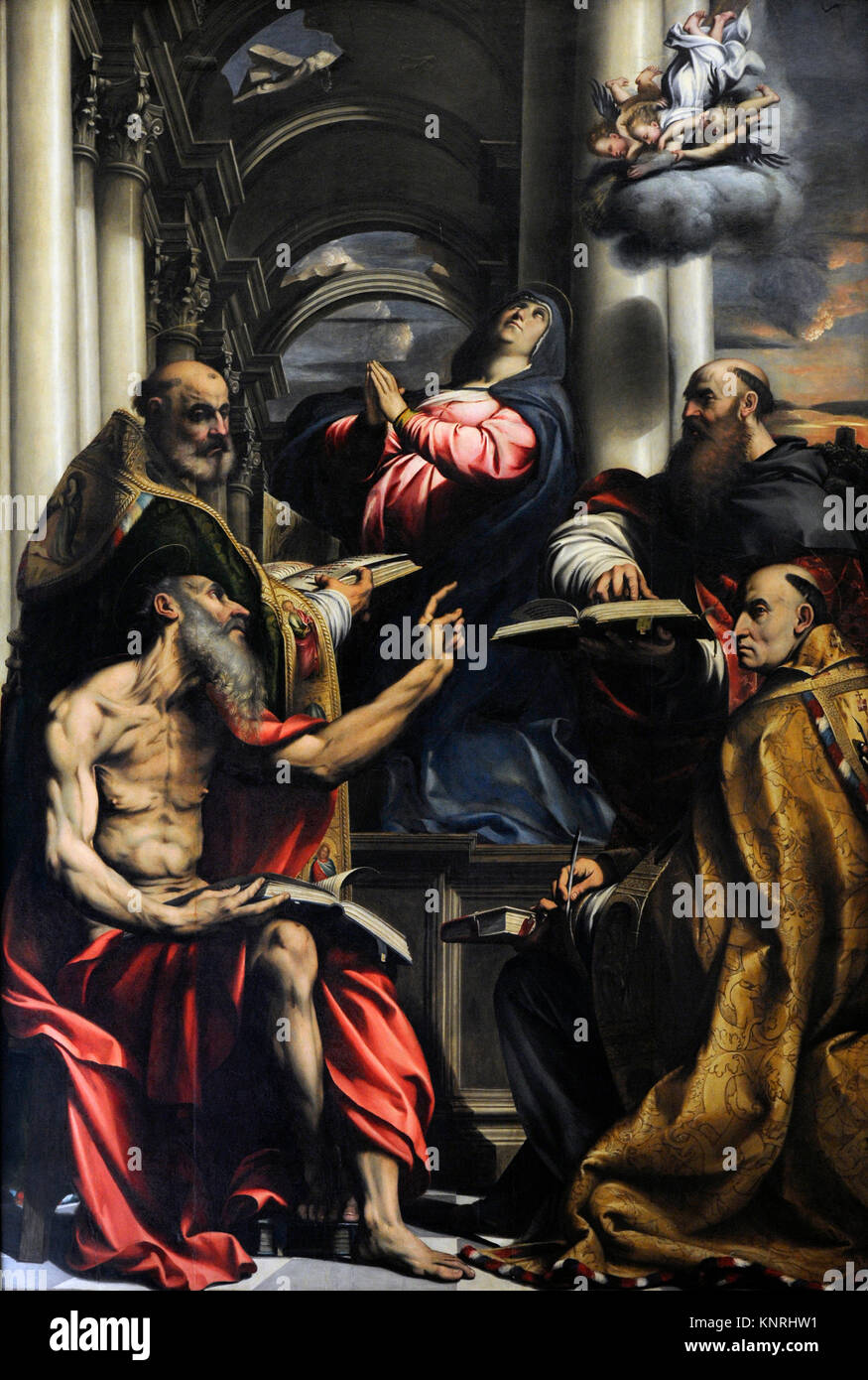 Il Pordenone, Giovanni Antonio de Sacchis, called (ca.1484-1539). Italian painter. Dispute on ...