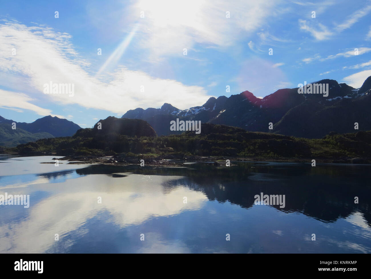 Beautiful reflection shot taken in Norway Stock Photo - Alamy