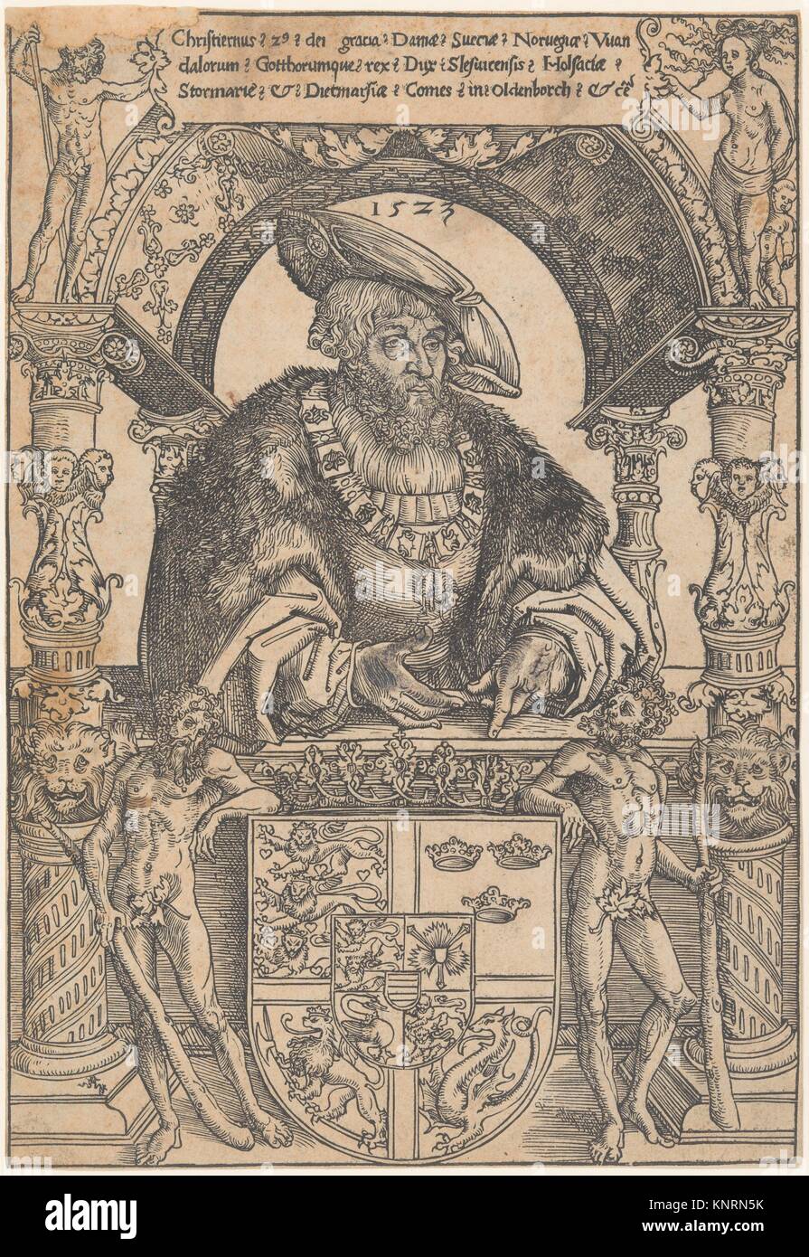 Christian II, King of Denmark. Artist: Lucas Cranach the Elder (German ...
