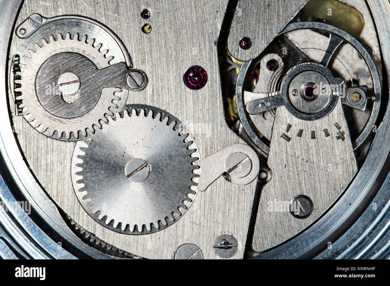 clockwork old mechanical USSR watch, high resolution and detail Stock ...