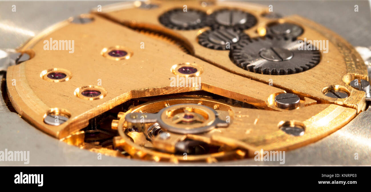 clockwork old mechanical USSR watch, high resolution and detail Stock ...