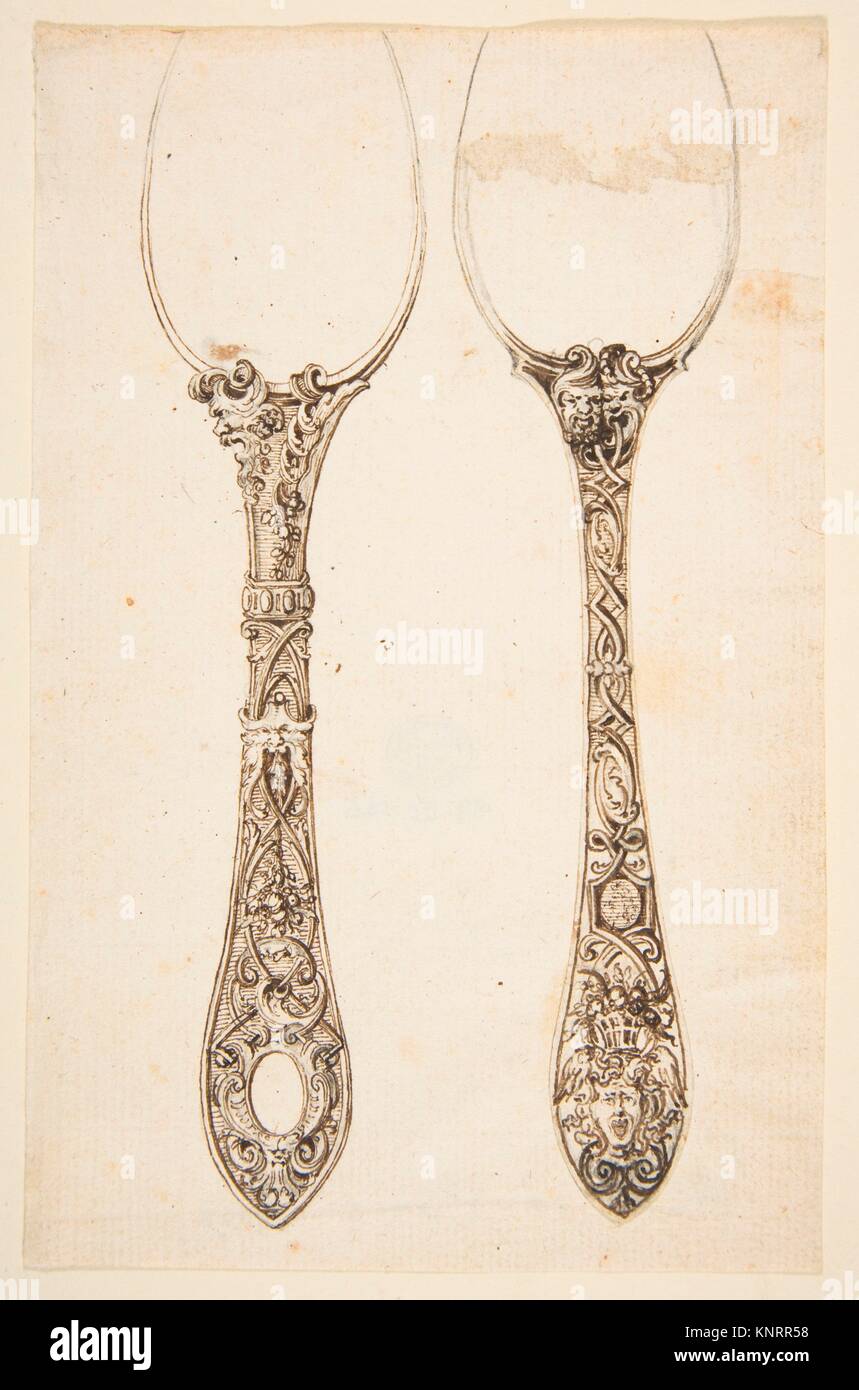 Spoon Designs. Artist: Anonymous, French, 19th century; Date: 19th ...
