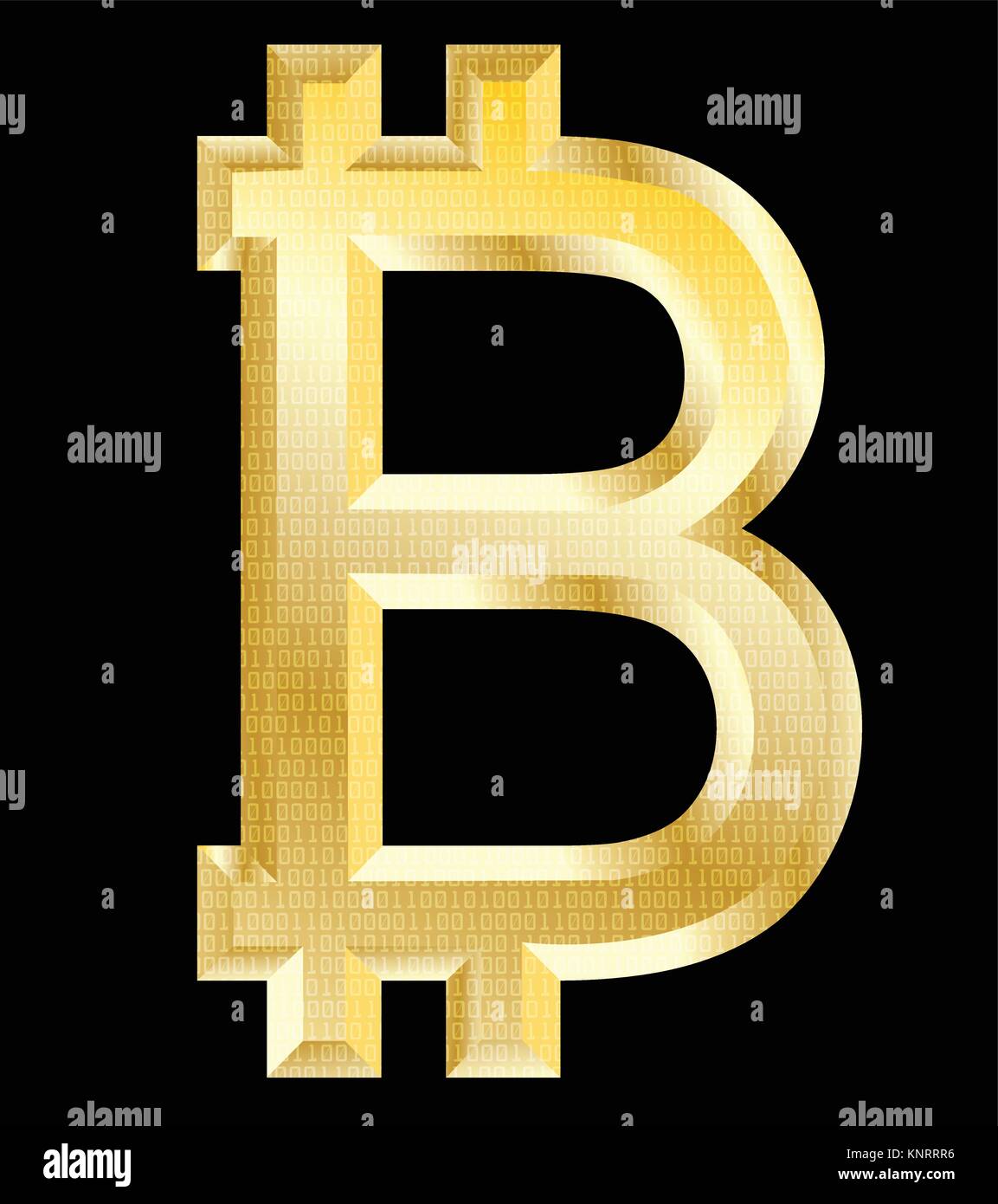 bitcoin , golden symbol - vector Stock Vector Image & Art - Alamy