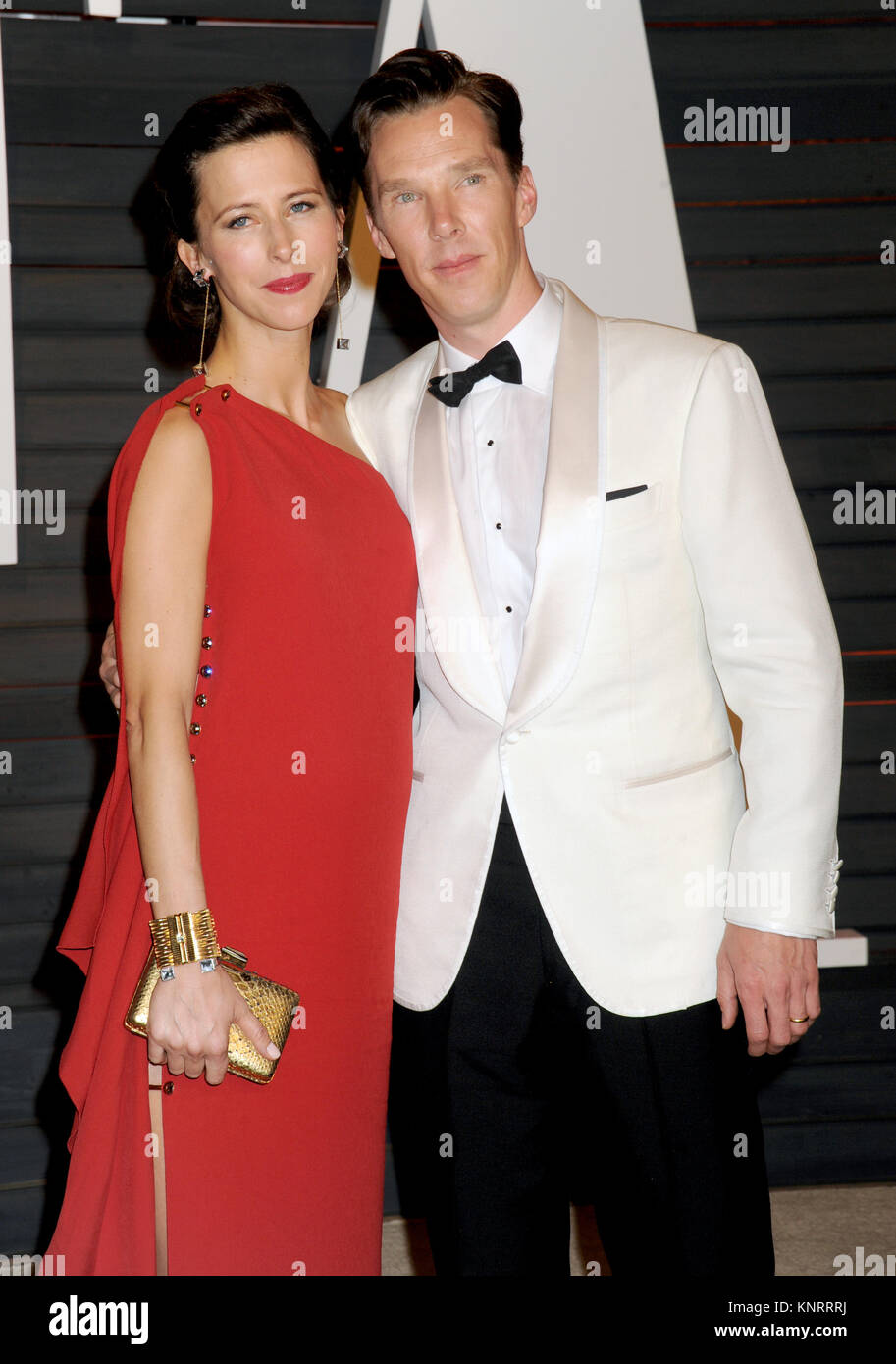 BEVERLY HILLS, CA - FEBRUARY 22: Benedict Cumberbatch, Sophie Hunter ...