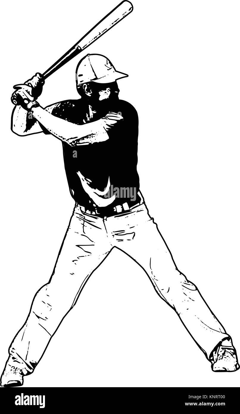 Baseball Player Outline