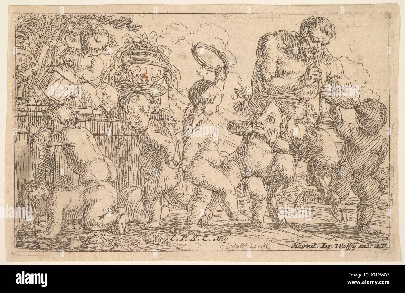 Putti playing musical instruments hi-res stock photography and images ...