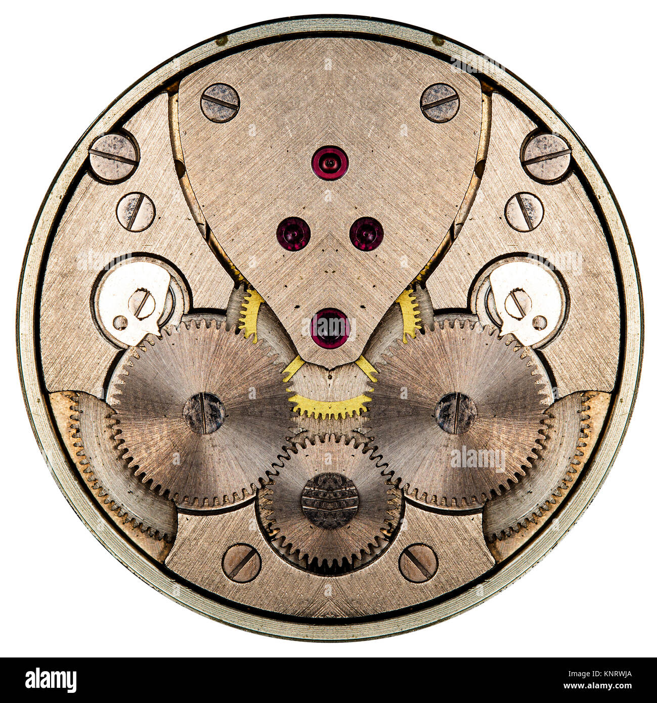 clockwork old mechanical watch, high resolution and detail Stock Photo ...