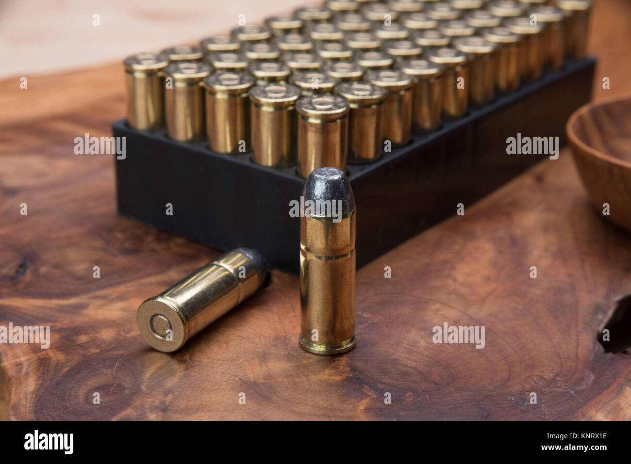 Bullets and case Stock Photo - Alamy