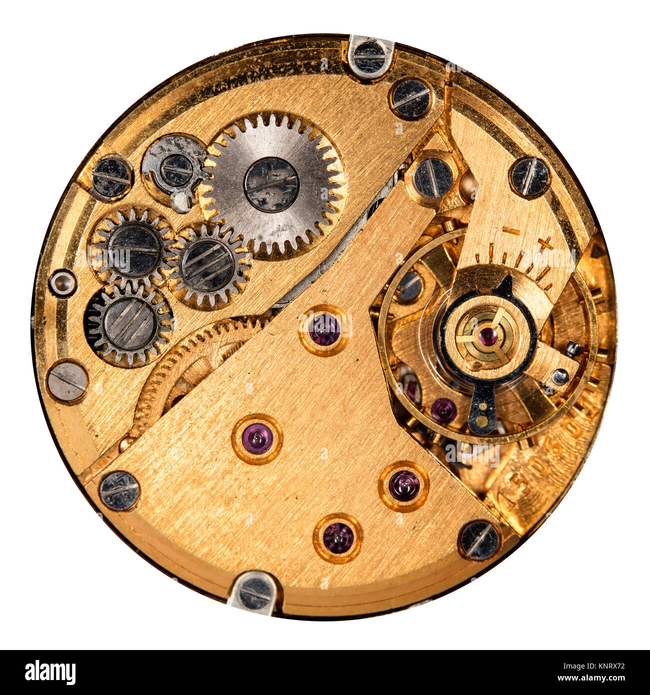 clockwork old mechanical watch, high resolution and detail Stock Photo ...