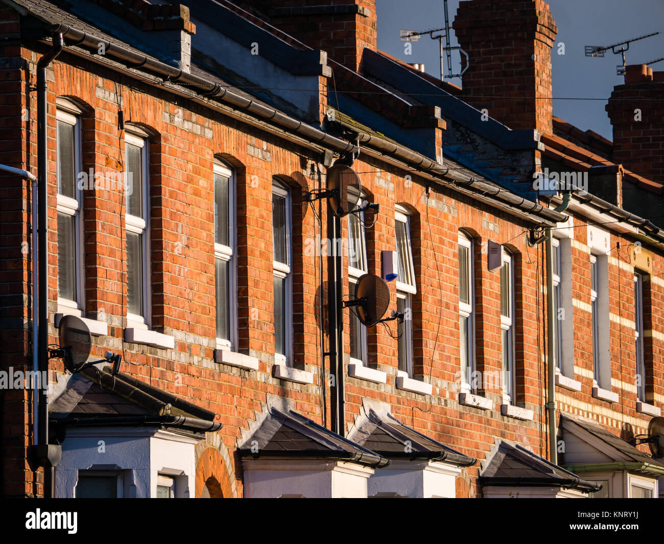 Terraced Houses, Caversham, Reading, Berkshire, England Stock Photo - Alamy
