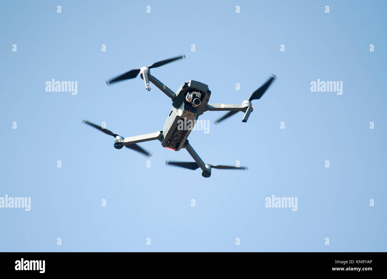 DJI MAVIC Pro compact drone: UAV in flight Stock Photo - Alamy