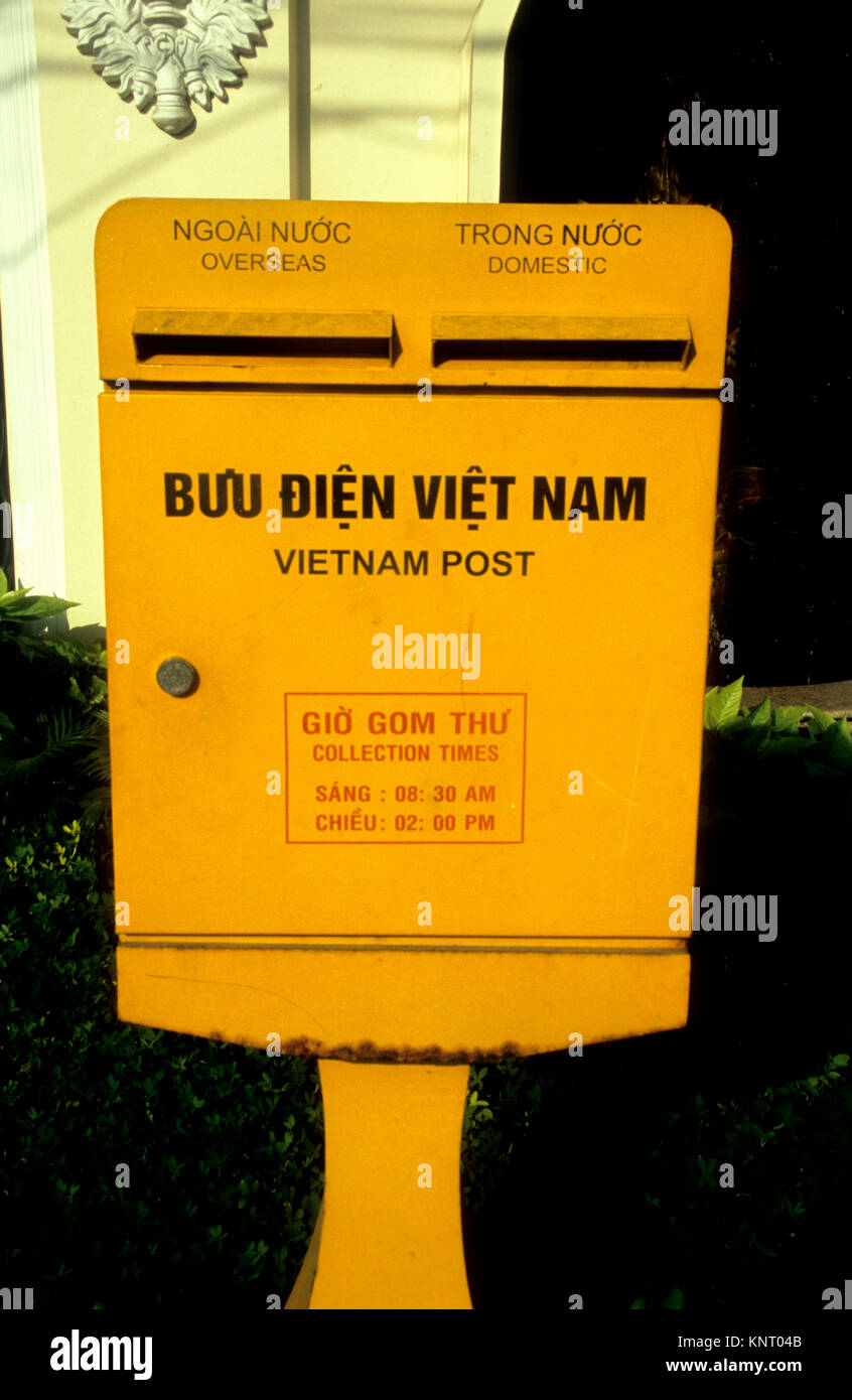 Vietnam, Postbox, Saigon Town (Ho Chi Minh), Asia Stock Photo - Alamy