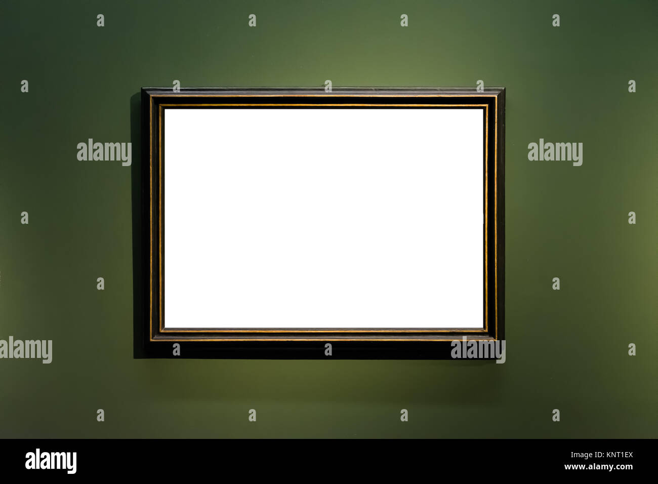 Art Museum Frame Wall Ornate Minimal Design White Isolated Clipping ...