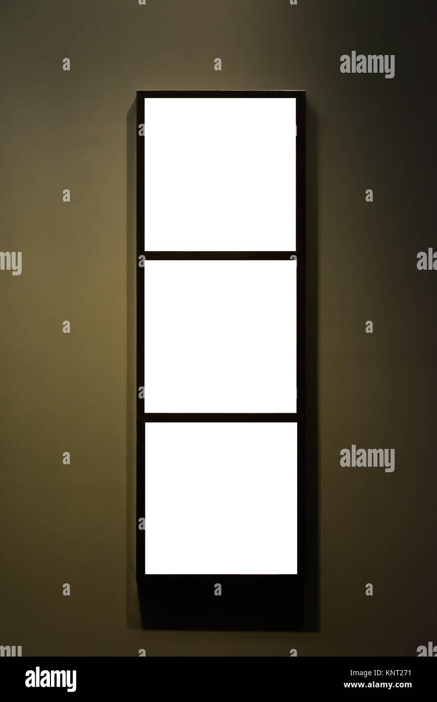 Art Museum Frame Dark Grey Wall Ornate Minimal Design White Isolated ...