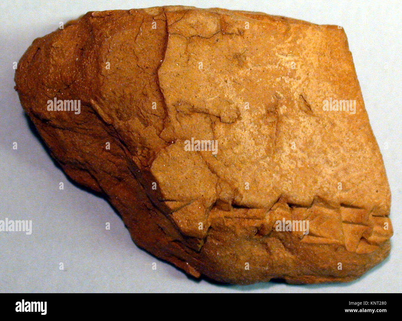 Ancient cuneiform tablet MET vs86.11.491, a clay fragment with ...