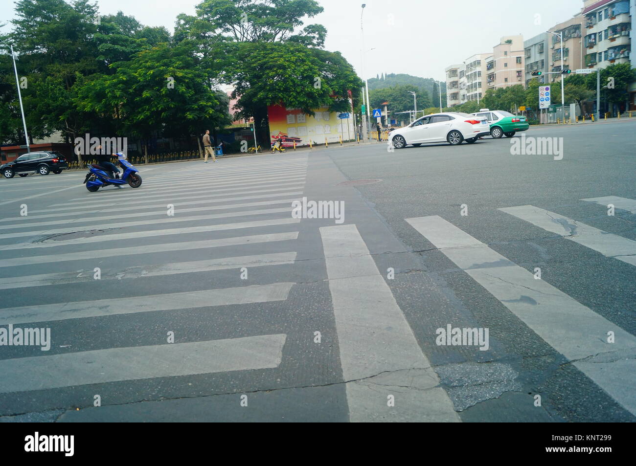 Shenzhen, China: Road intersection landscape Stock Photo - Alamy
