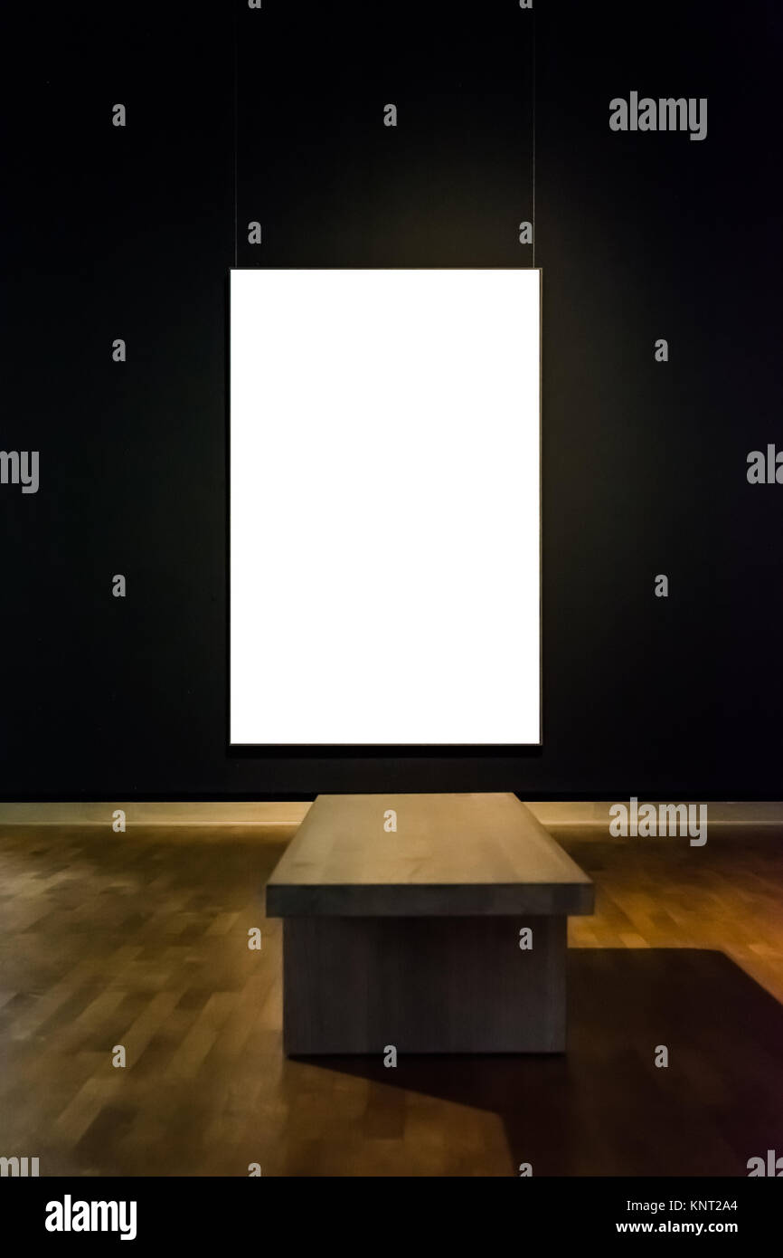 Art Museum Frame Wall Ornate Minimal Design White Isolated Clipping ...