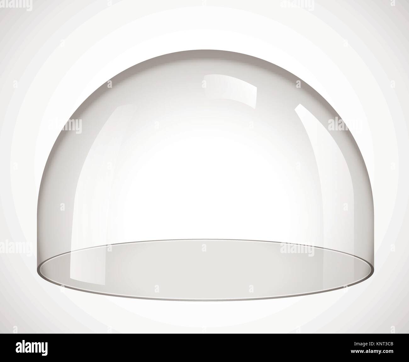 Empty glass dome transparent Stock Vector Images - Alamy