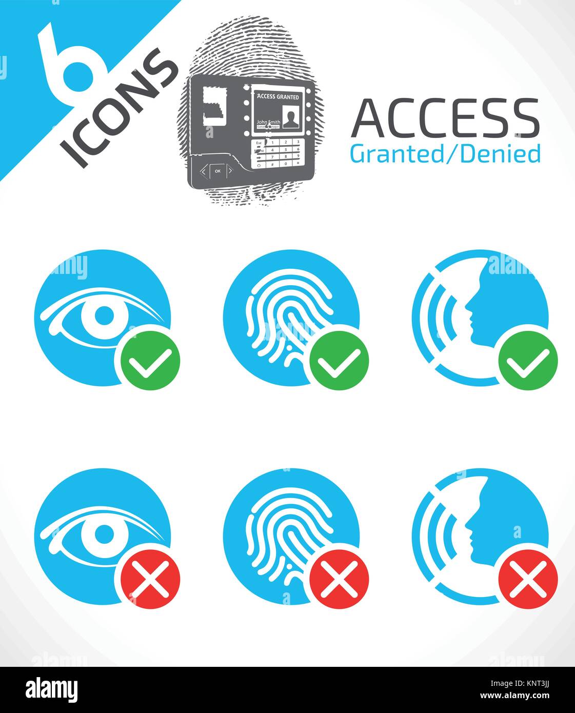 Logo - Biometric ID authentication – stock illustration Stock Vector ...