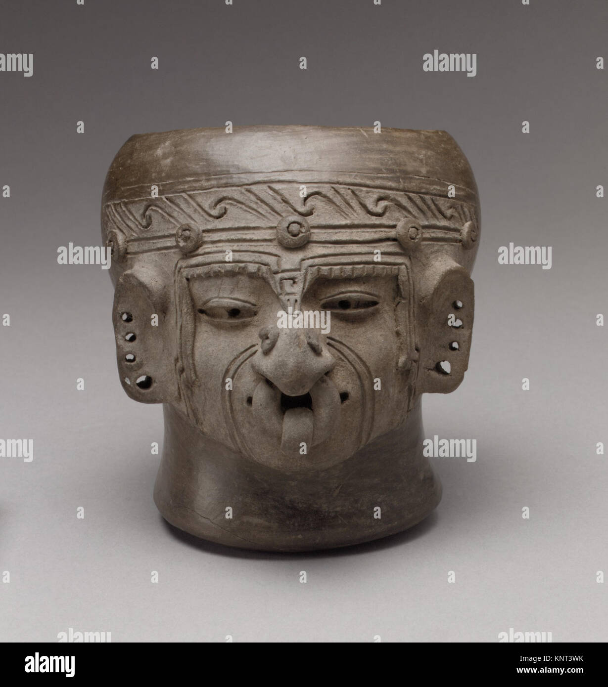 This MET head vessel, DP102125 314360, is an ancient ceramic object ...