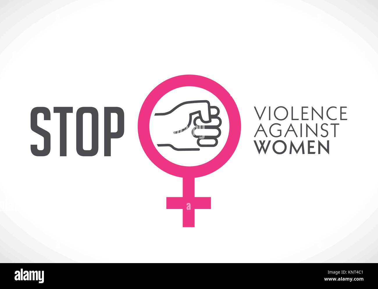 Logo - stop violence against women concept - fist as symbol of violence ...