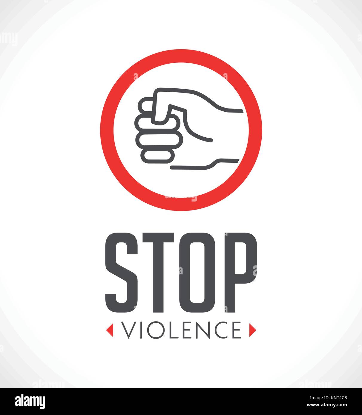 Logo - stop violence against women concept - fist as symbol of violence ...