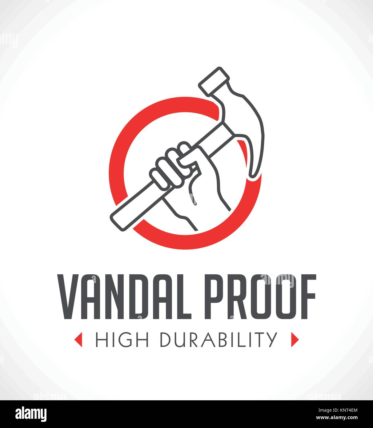 Vandal proof - Vandal resistant - High durability concept – stock ...