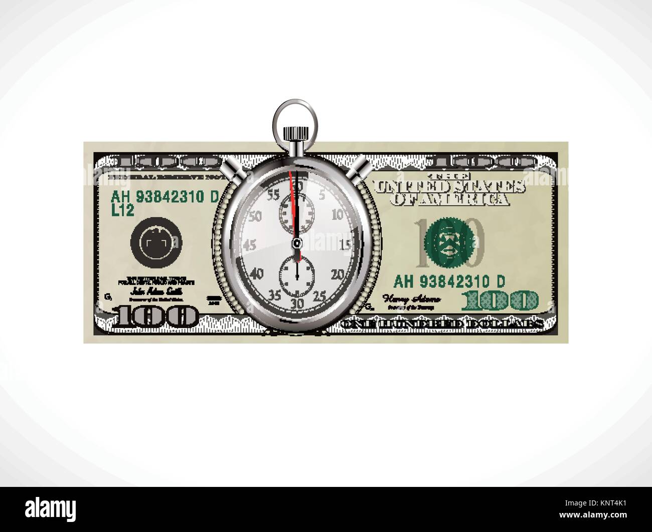 One hundred dollars - United States currency - time for business Stock ...
