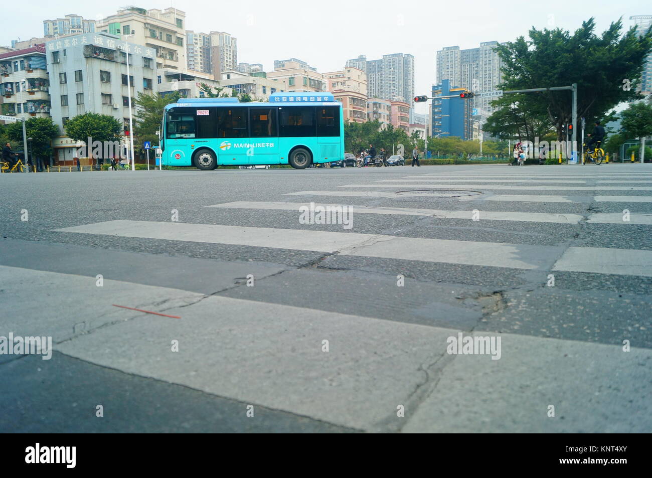 Shenzhen, China: Road intersection landscape Stock Photo - Alamy