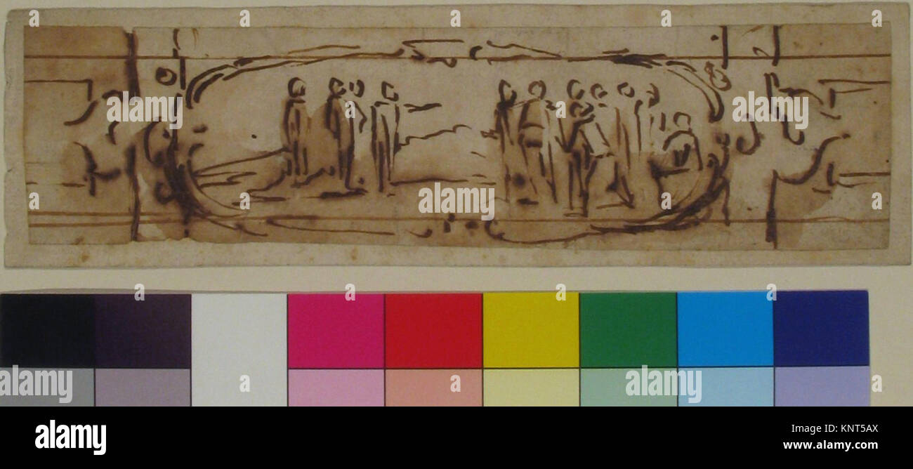 A drawing of a cartouche from the MET collection, showing the outline ...