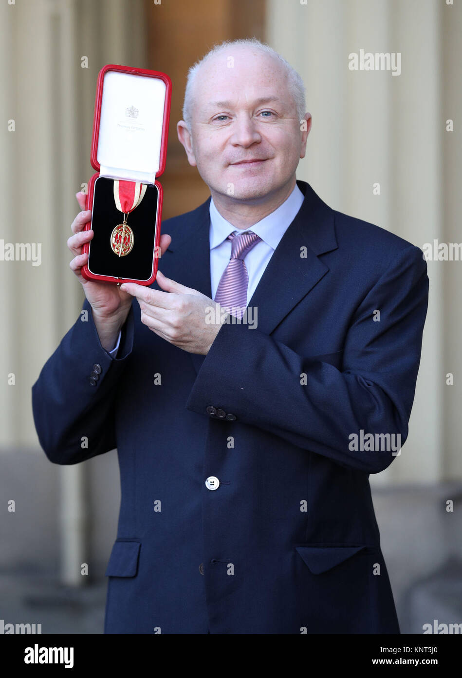 Sir George Benjamin after he was knighted by the Duke of Cambridge ...