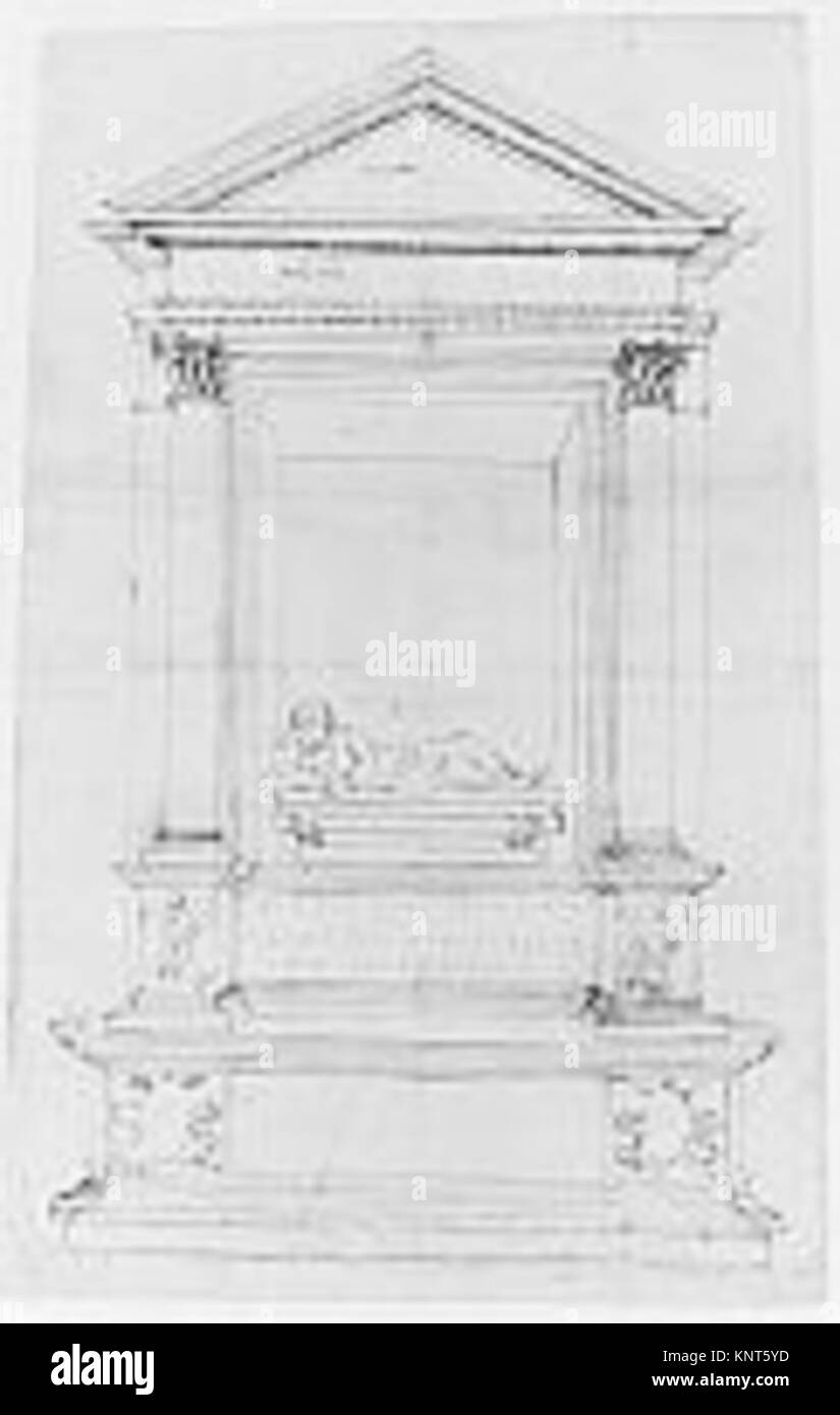 This MET design depicts a wall tomb, illustrating architectural ...