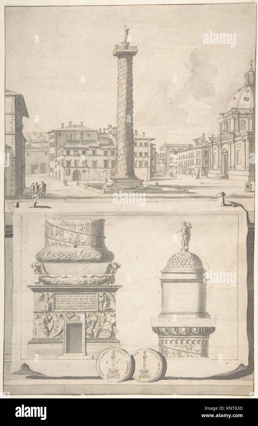 A View of the Column of Trajan (above) with Details (below) MET ...
