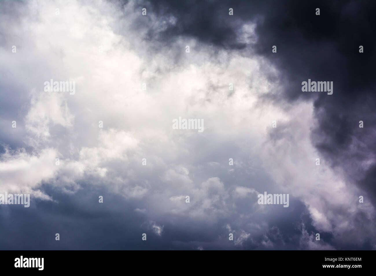 Deep Blue Black Dramatic Stormy Clouds Weather Sky Detail Contrast ...