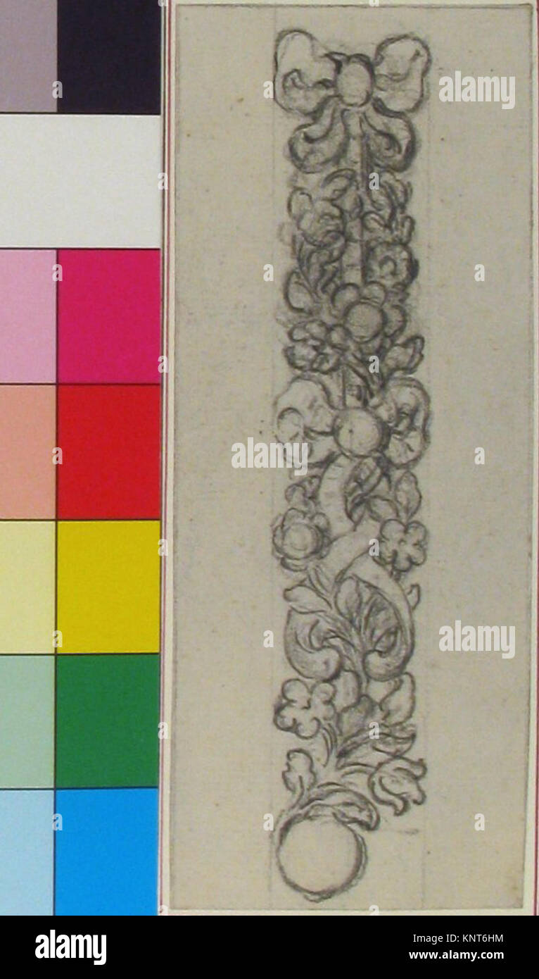 Design for goldsmith work showing ornamental motifs, structural ...