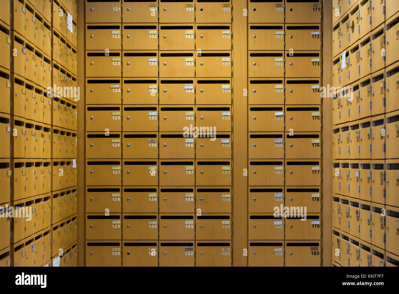 Grid Sorted Array Columns Rows Mailboxes Wooden Security Storage