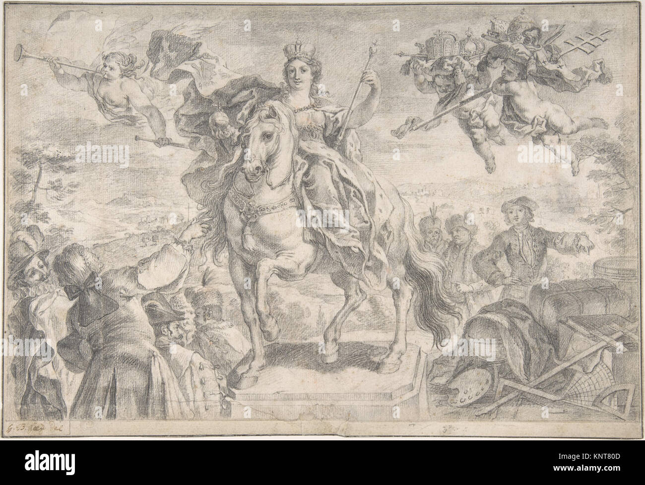 This illustration depicts a map or artistic representation of Europe ...