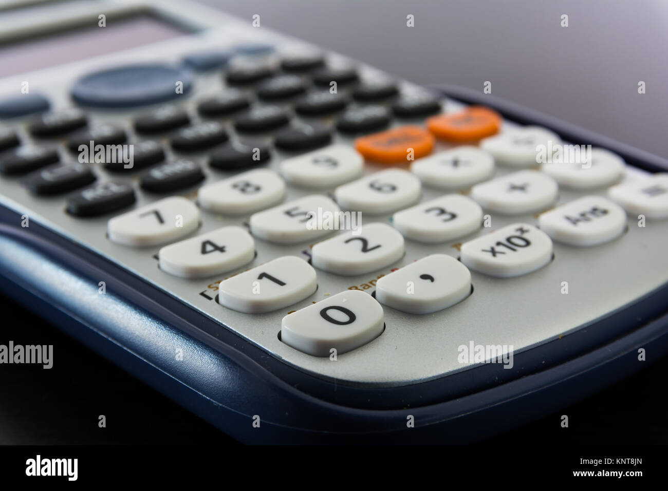 Calculator Keypad Numbers Buttons Small Modern Desk Work White Stock ...