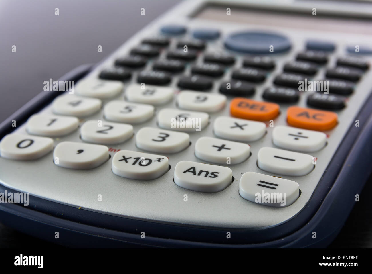 Calculator Keypad Numbers Buttons Small Modern Desk Work White Stock ...