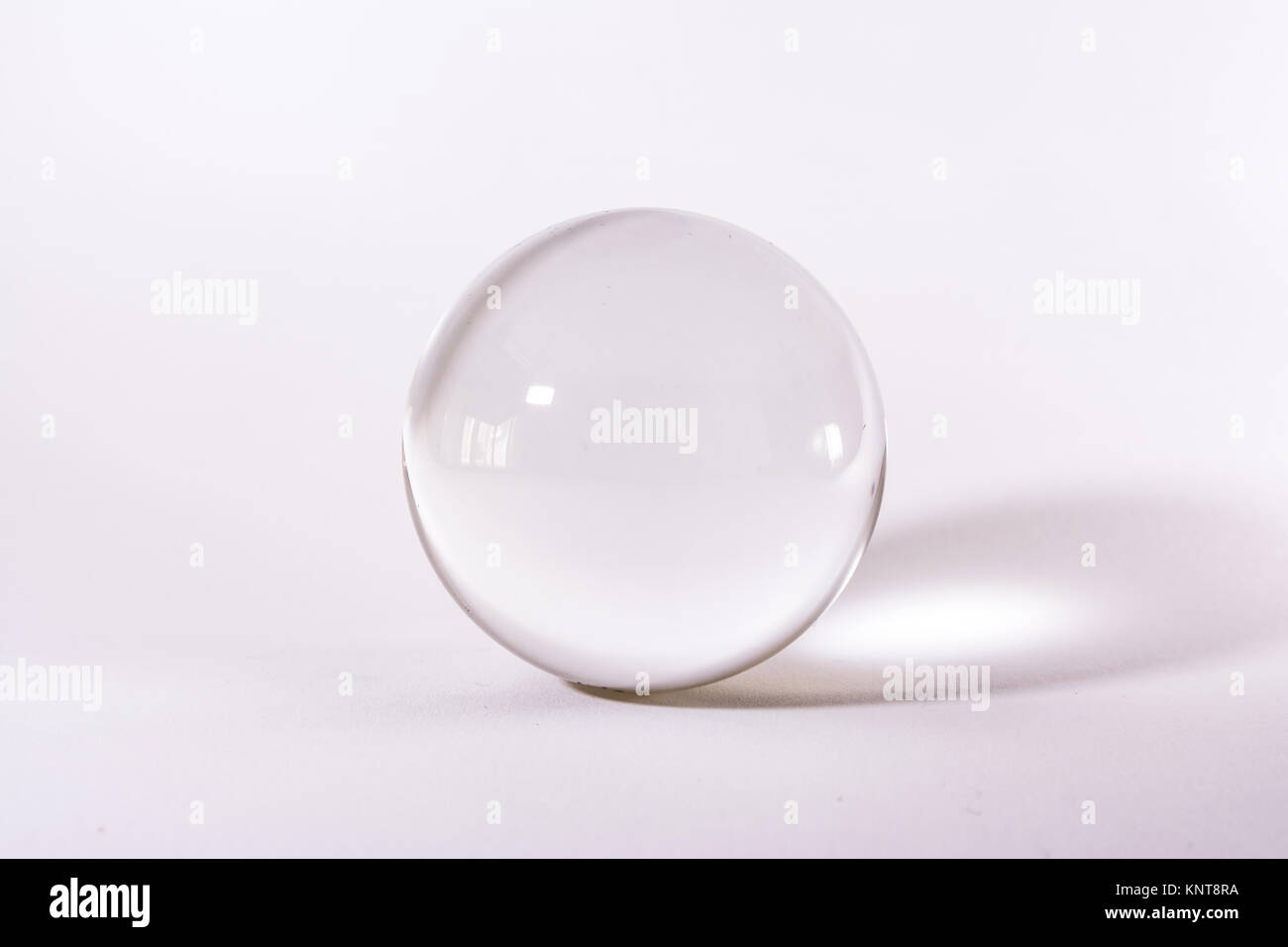 Crystal Glass Sphere Ball Transparent White Simple Object Background ...