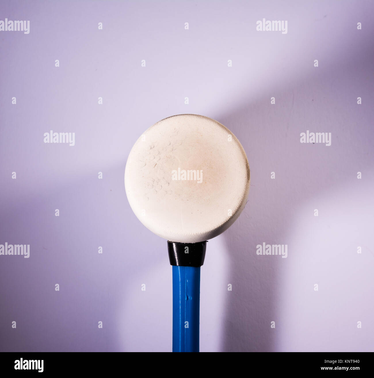 White Rubber Mallet Hand Tool Grip Blue White Background Construction ...