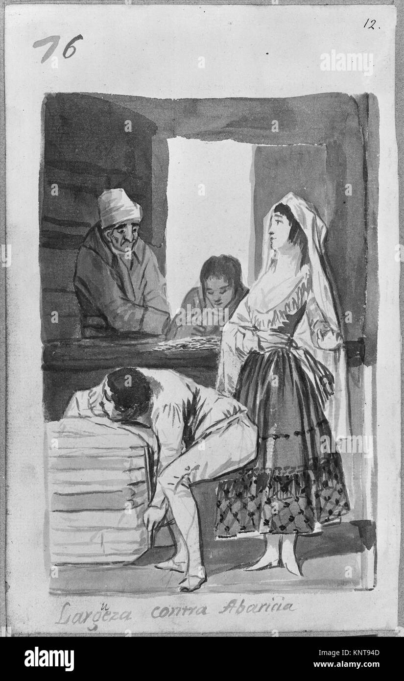 An illustration titled 'Generosity versus Greed', catalog 101833 at the ...