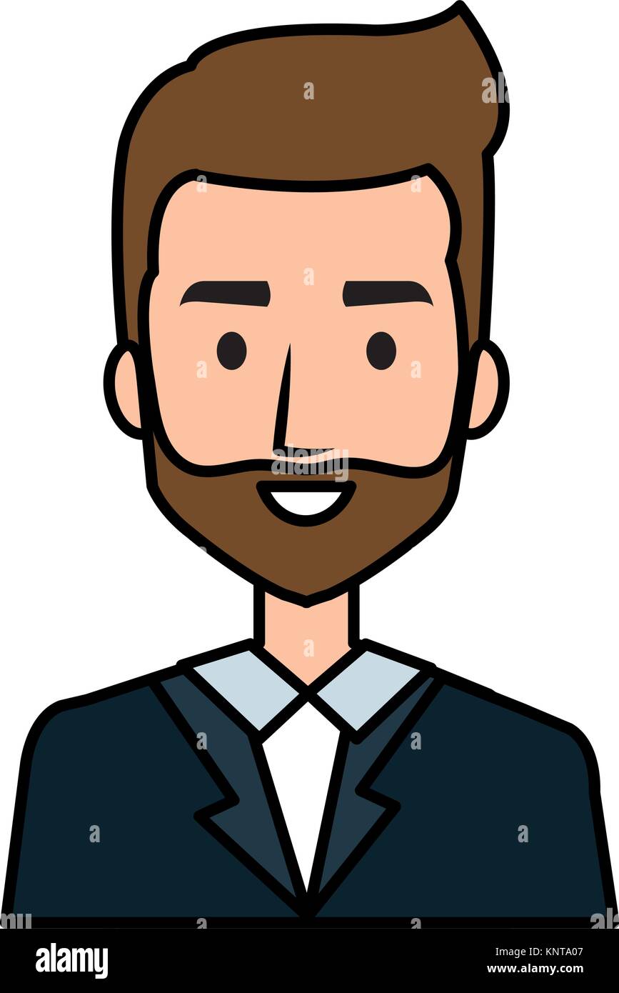 young man model avatar character vector illustration design Stock ...