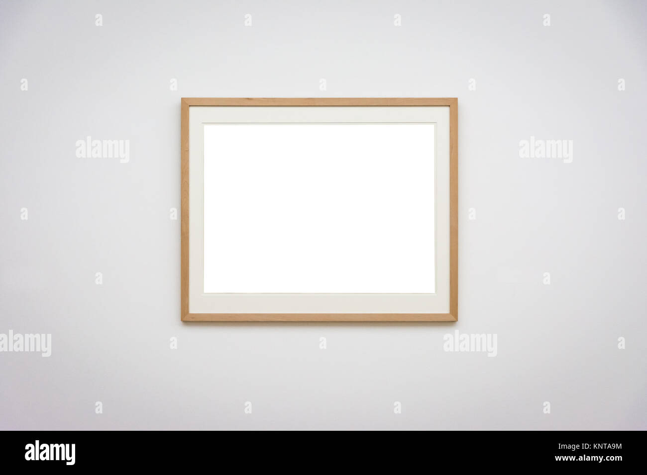 Modern Art Museum Frame Wall Clipping Path Isolated White Vector ...