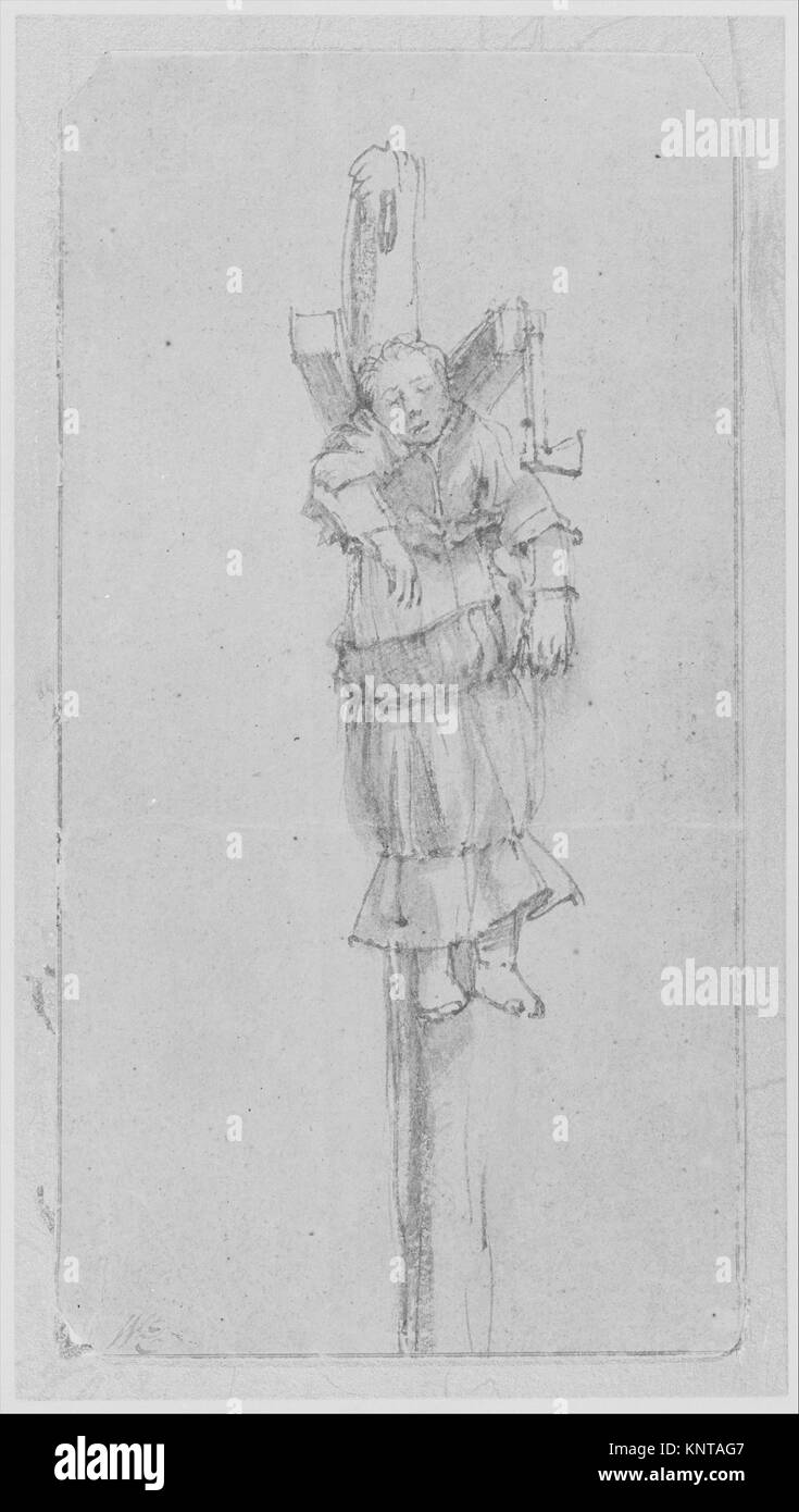A historical illustration portraying the execution of Elsje Christiaens ...