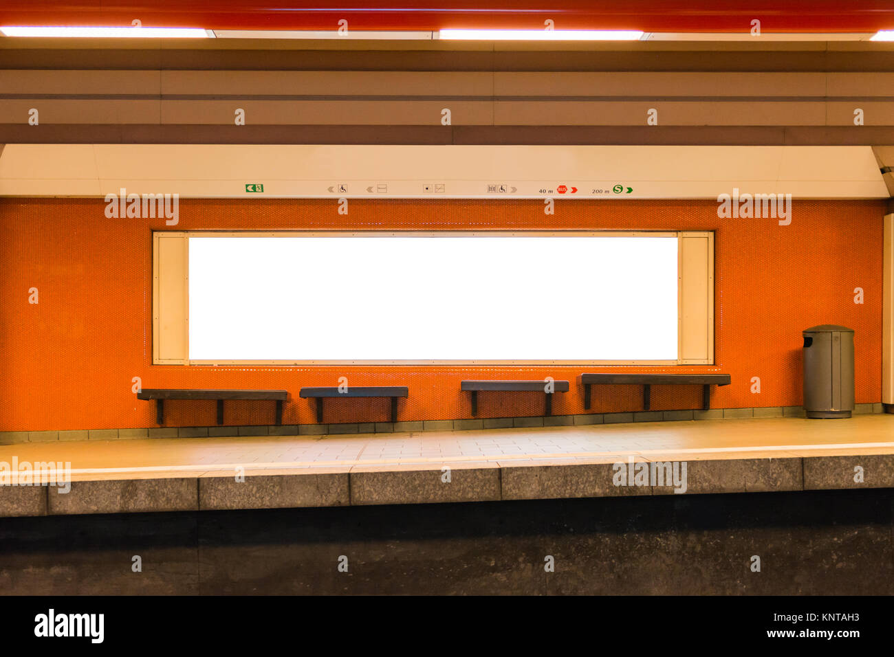 White Isolated Subway Ad Space Advertisement Billboard Lightbox ...