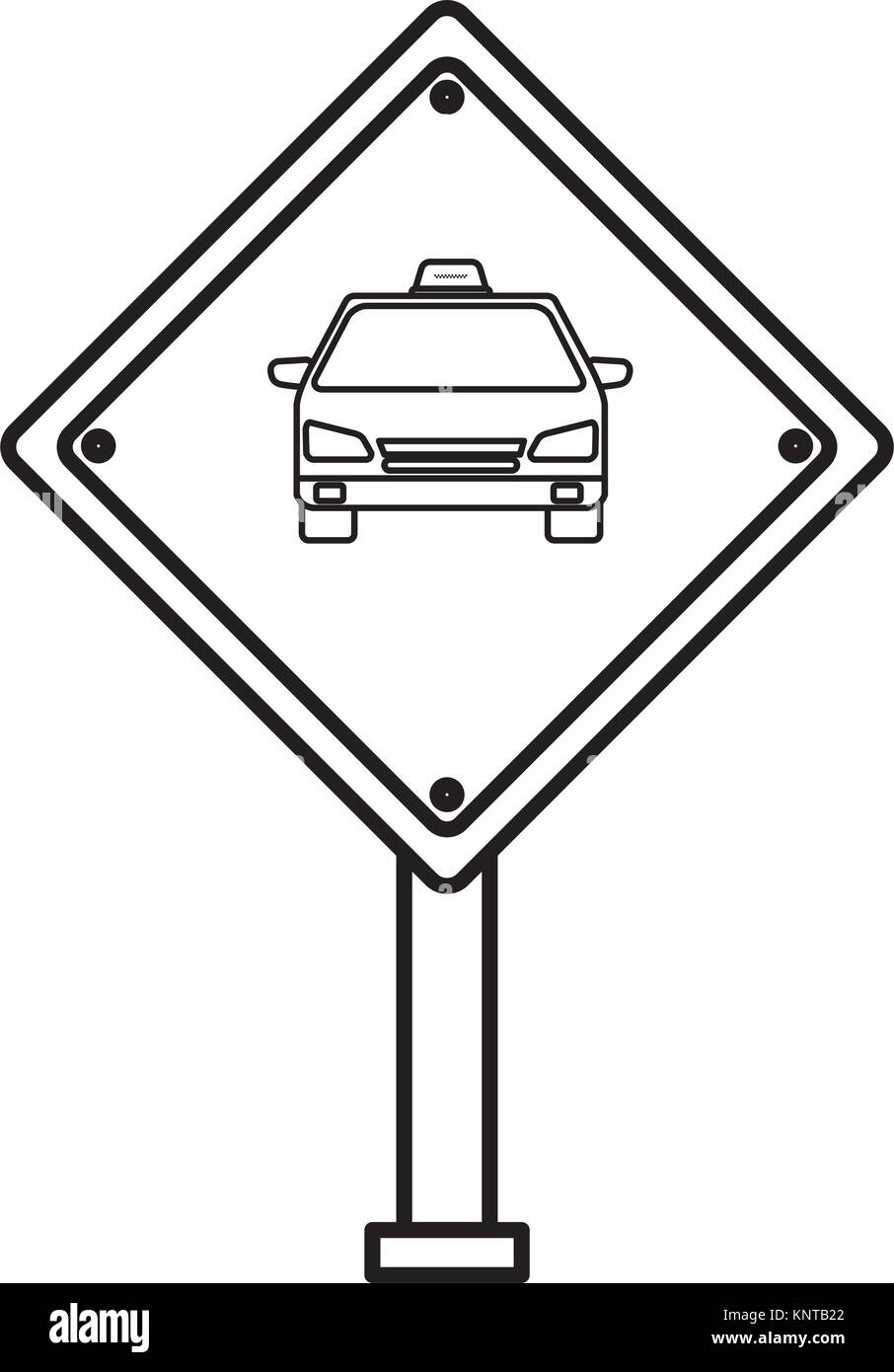 taxi stop traffic signal vector illustration design Stock Vector Image ...