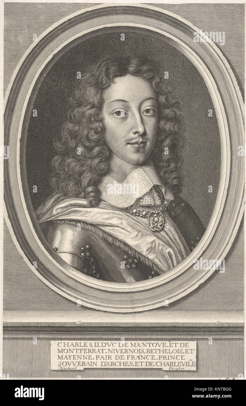 Portrait of Charles II de Gonzague-Clèves, Duke of Mantua, depicting ...